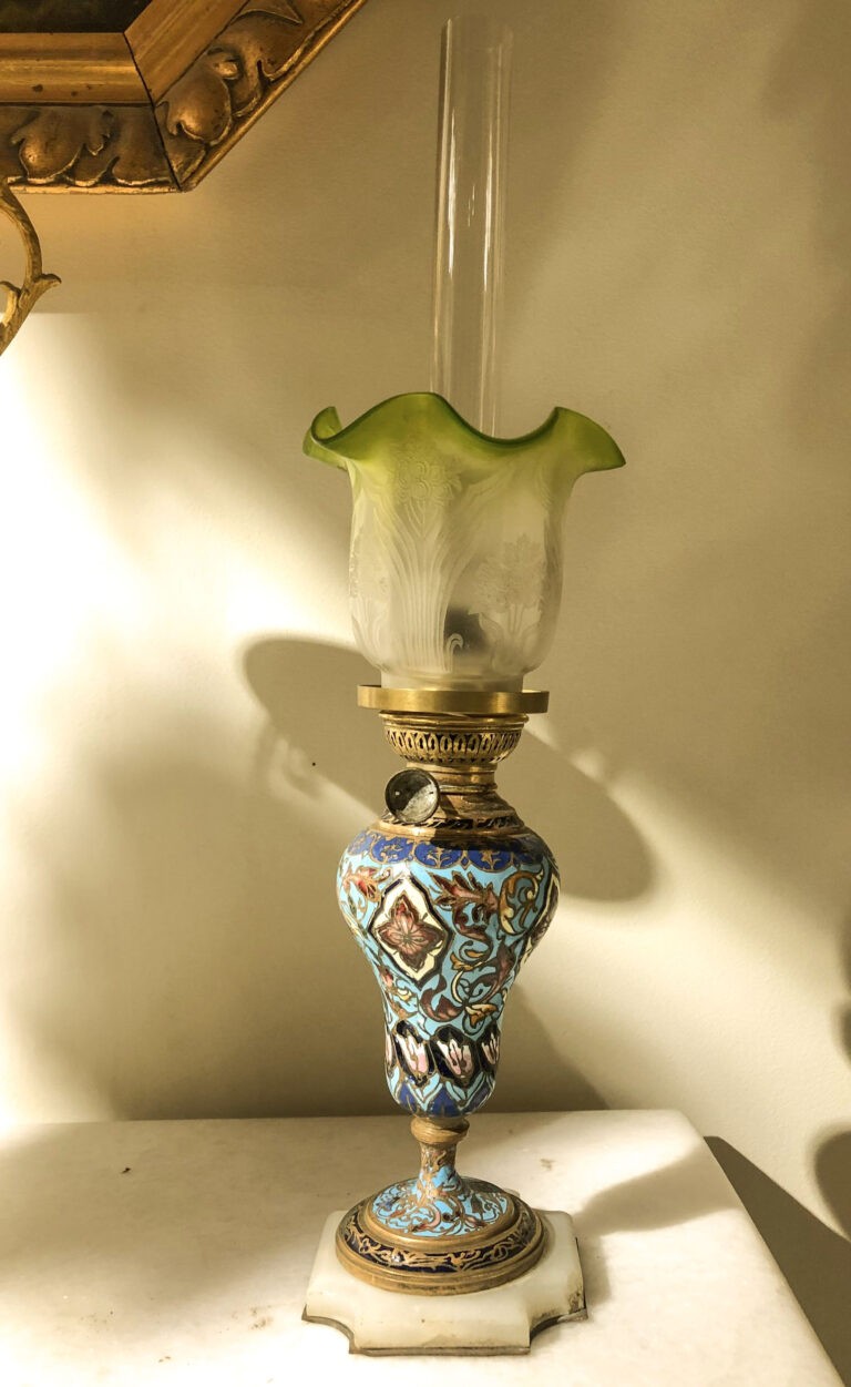 Đèn dầu pháp lam M528H — VP ART GALLERY